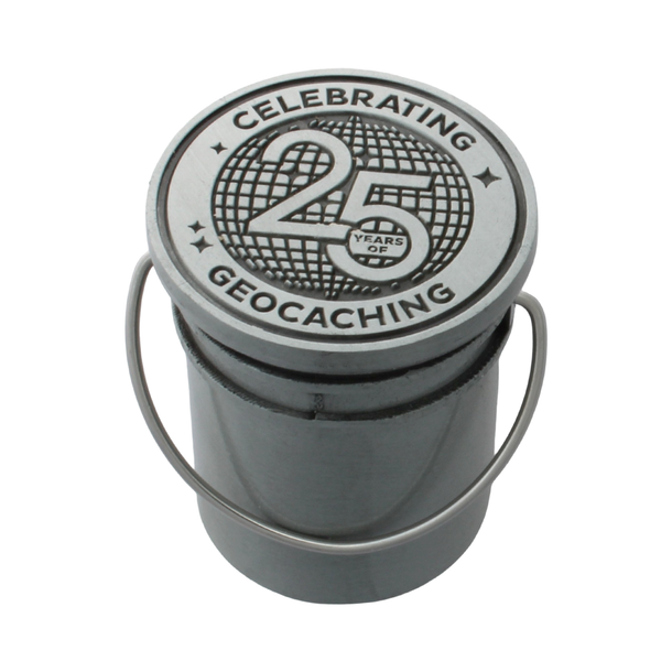 25th Anniversary 3D Bucket Geocoin – Shop Geocaching